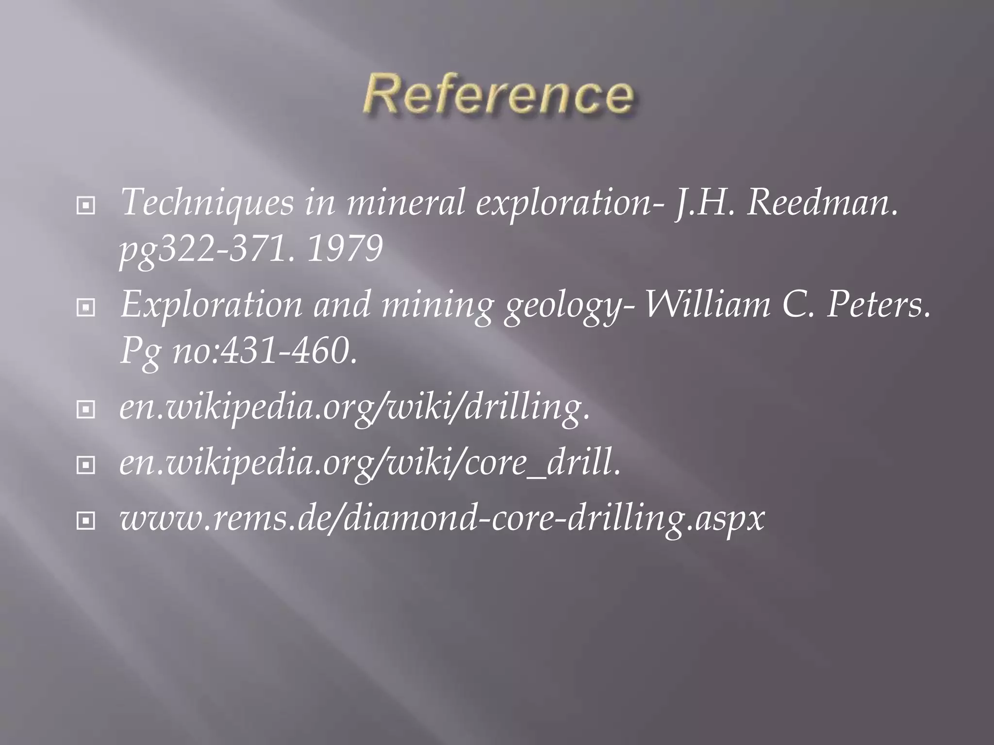 Drilling and core logging | PPTX