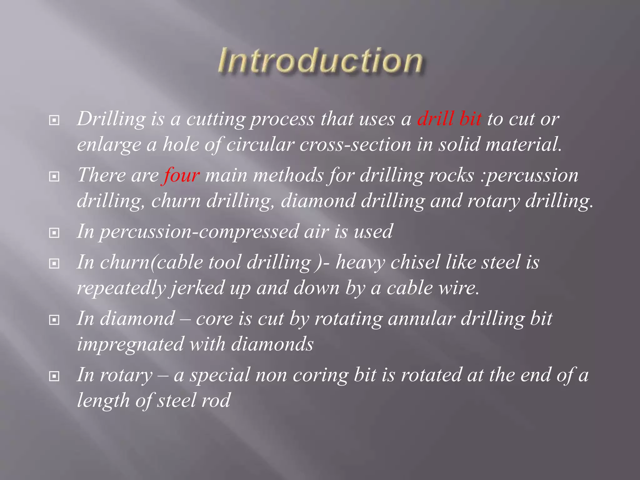 Drilling and core logging | PPTX