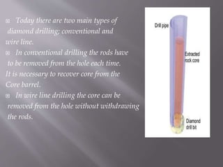 Drilling and core logging | PPTX