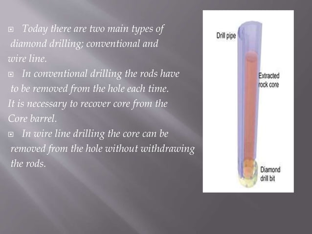Drilling and core logging | PPTX