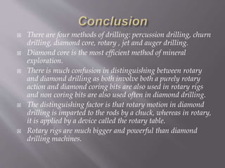Drilling and core logging | PPTX