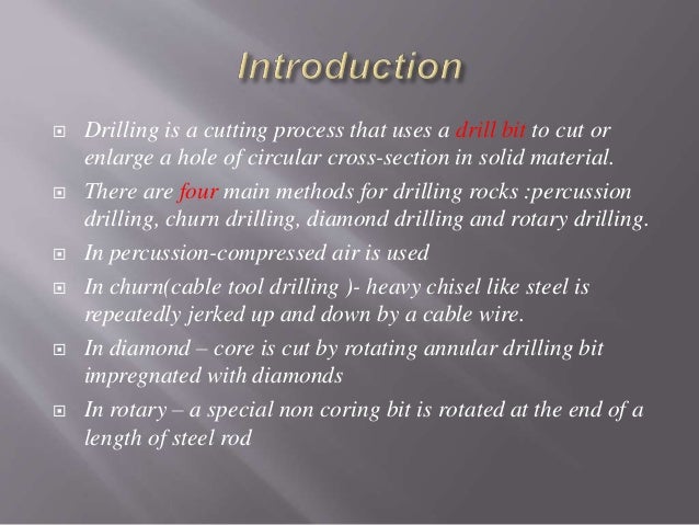 Drilling And Core Logging