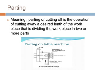 Drilling and lathe operations | PPTX