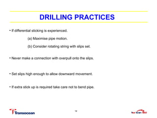 Drilling Best Practices stuck pipe prevention | PPT