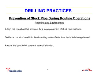 Drilling Best Practices stuck pipe prevention | PPT | Woodworking ...