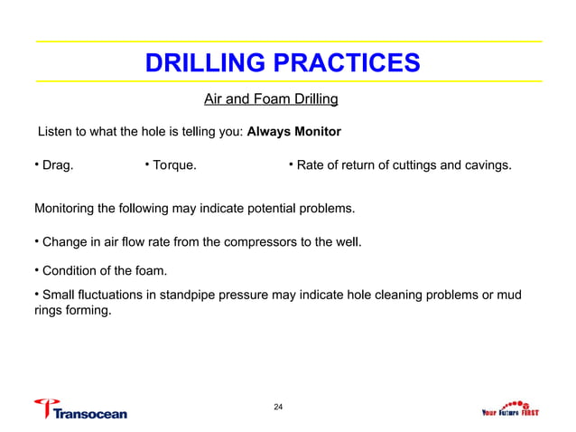 Drilling Best Practices stuck pipe prevention | PPT | Woodworking ...