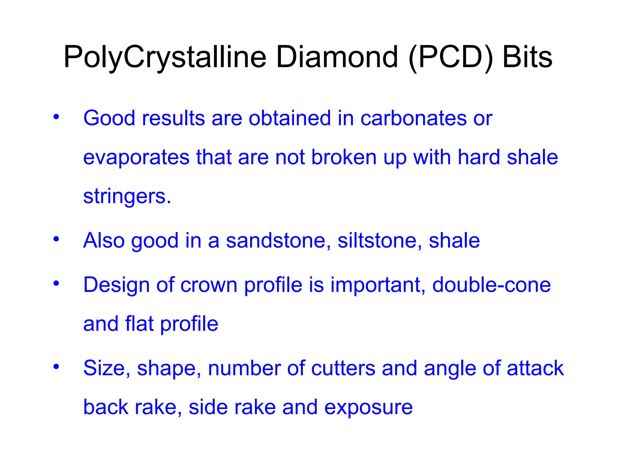 Drilling Bit Part One PDC ,Tricone Function | PPT