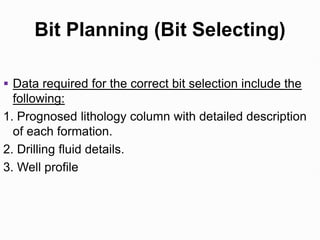 Oil and Gas wells Drilling bits an Introduction | PDF