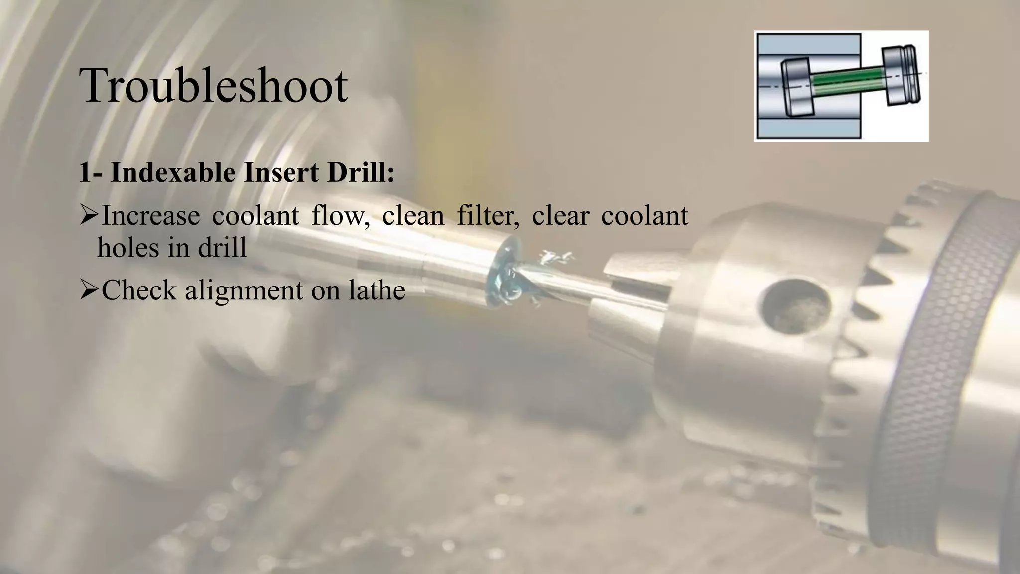 Drilling, boring reaming operation on lathe | PPTX