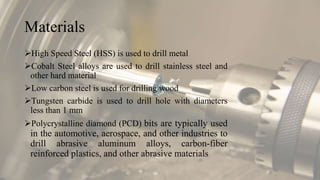 Drilling, boring reaming operation on lathe | PPT