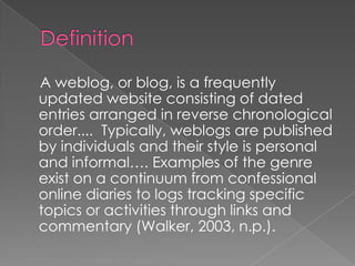 Drilling down: A look at the digital ways bloggers tell their personal ...