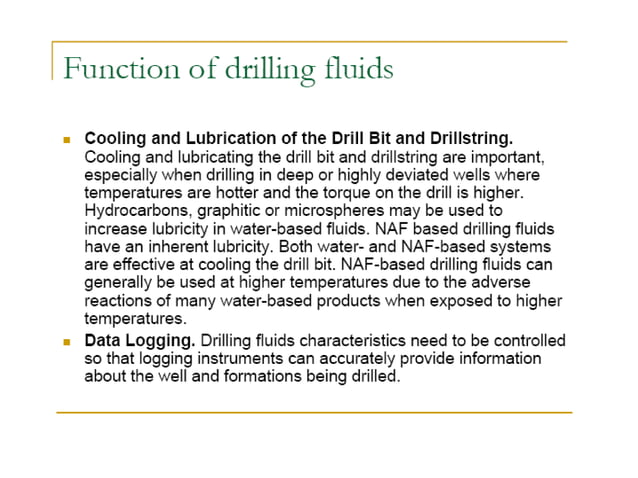Drilling Fluid | PPT