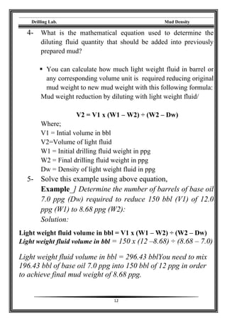 Drilling fluid dilution | PDF