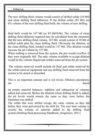 Drilling fluid dilution | PDF