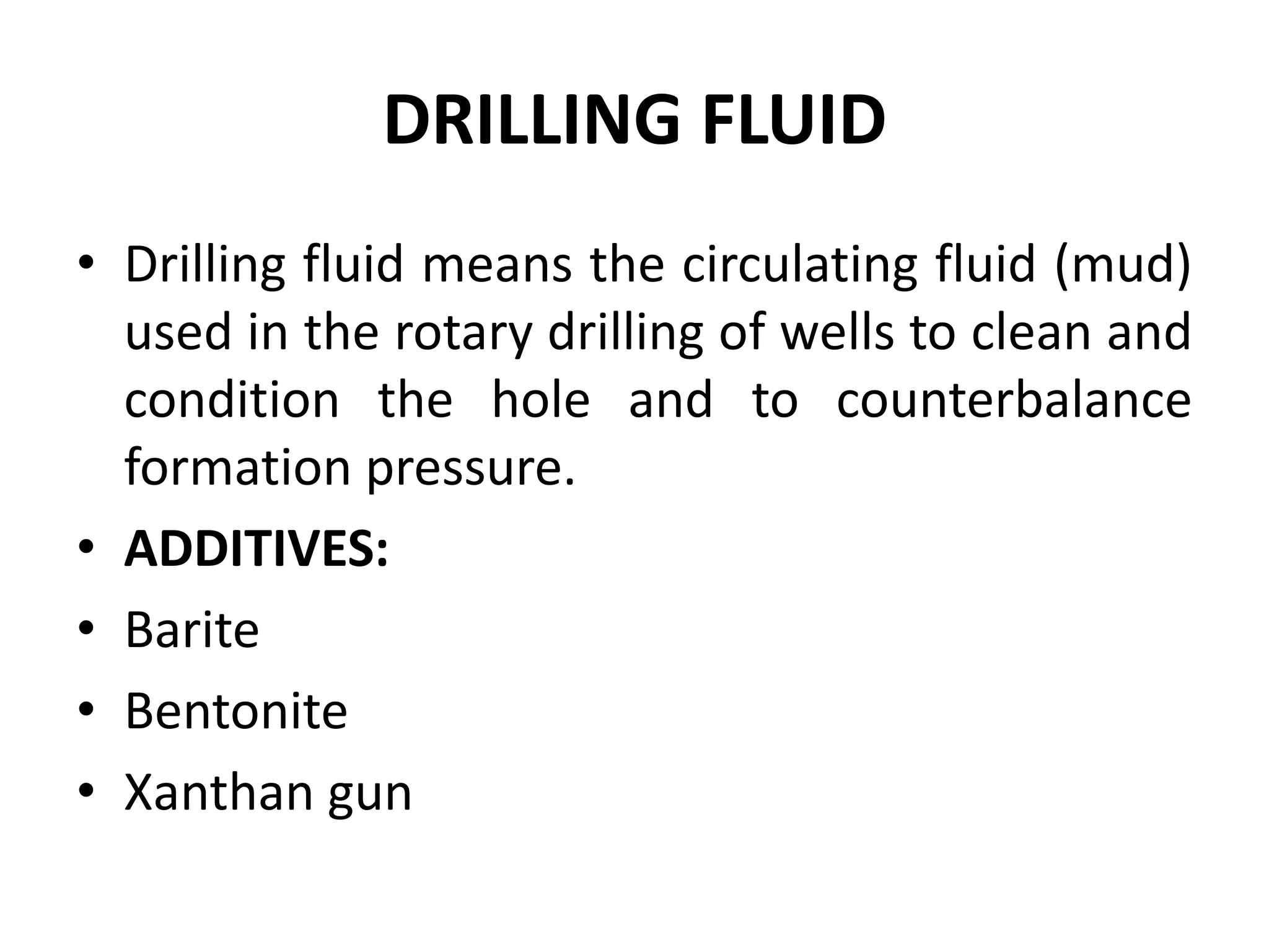 drilling fluid, drilling fluid, presentation | PPT