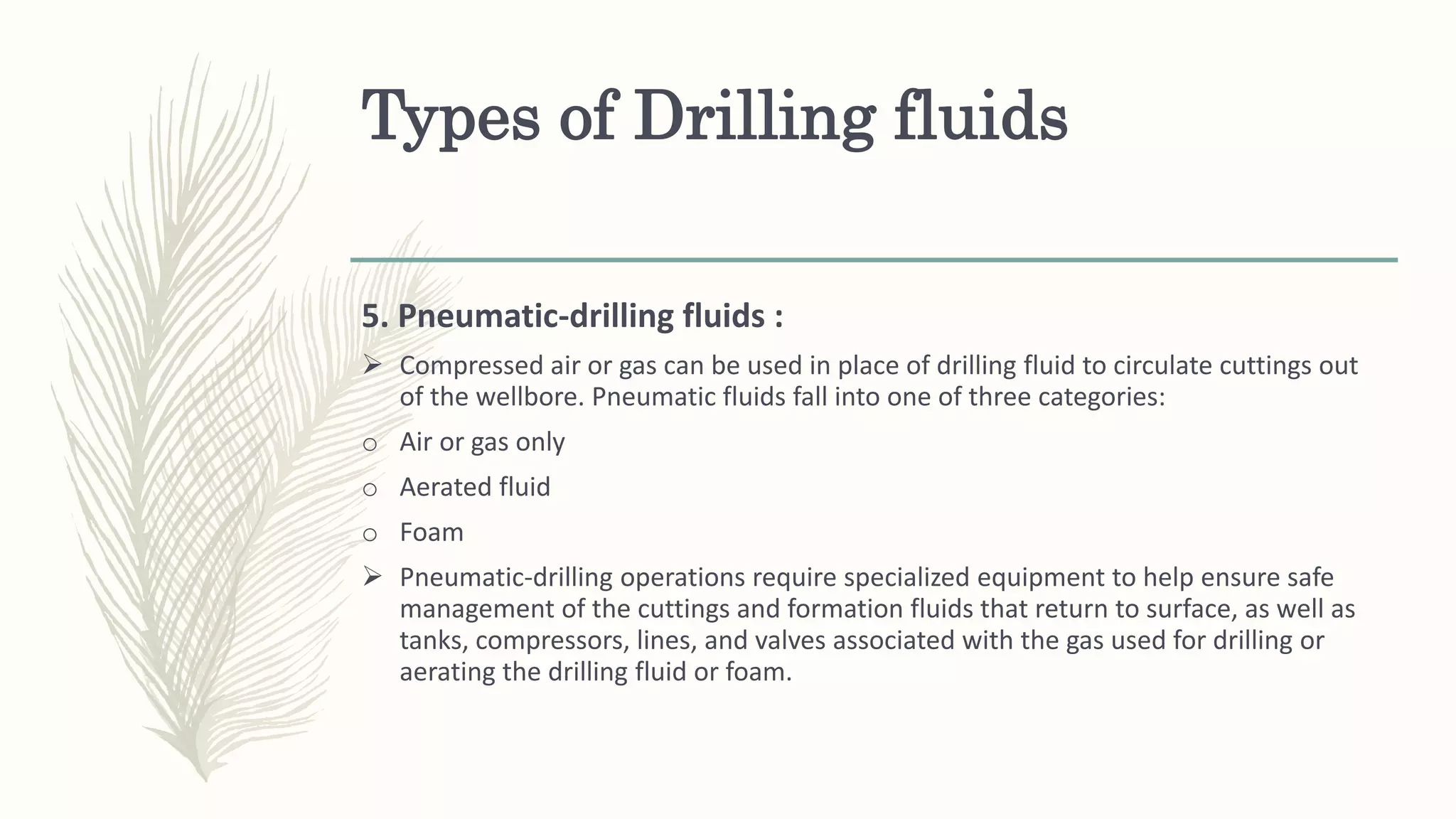 Drilling fluids | PPTX