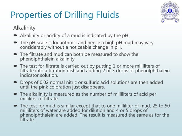 Drilling fluids | PPTX | Chemistry | Science