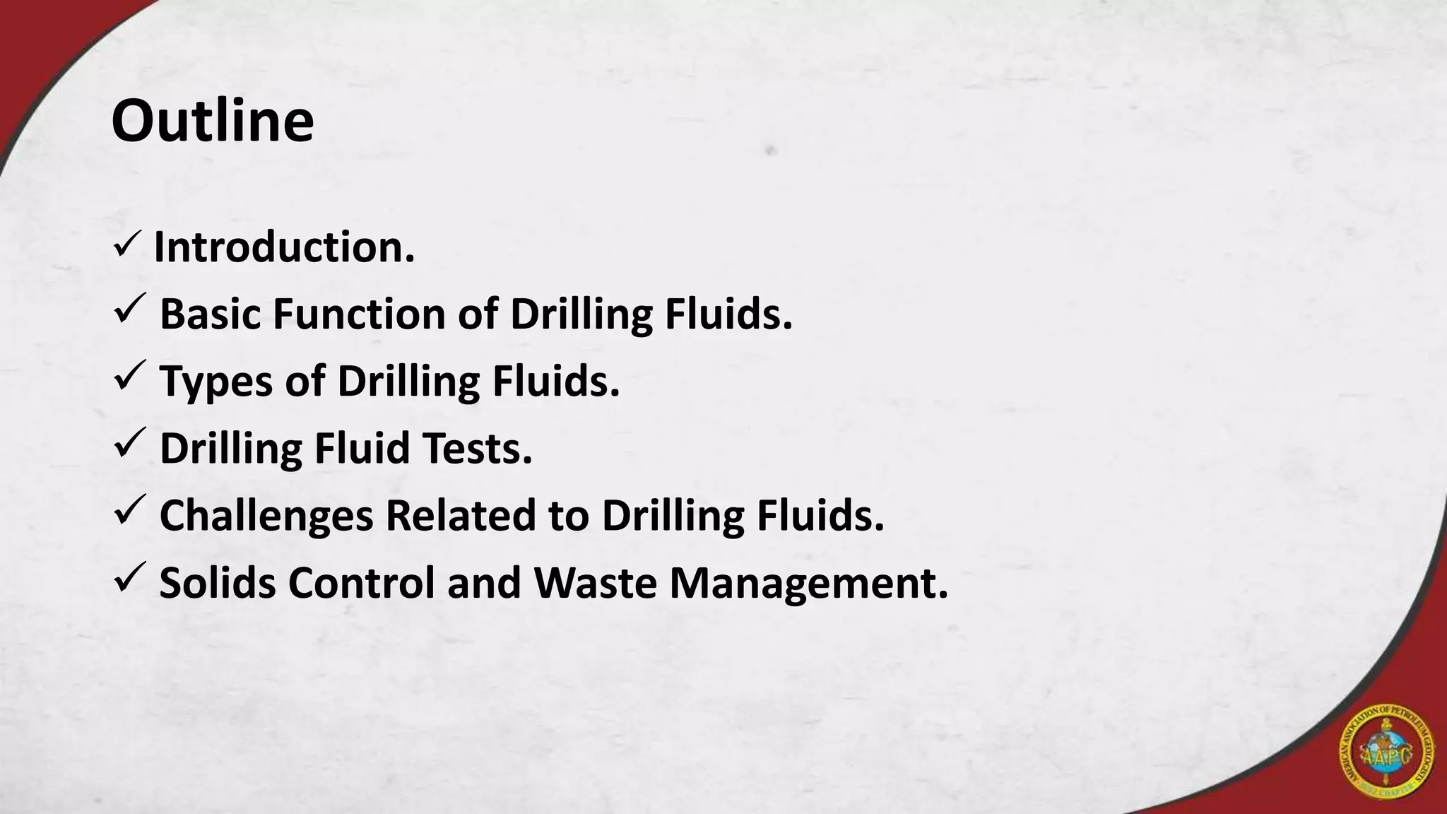 Drilling fluids | PPTX