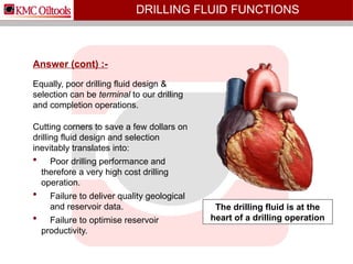 Drilling Fluids Functللبلبللبلباions.pptx | Geology | Science