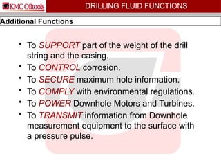 Drilling Fluids Functللبلبللبلباions.pptx | Geology | Science