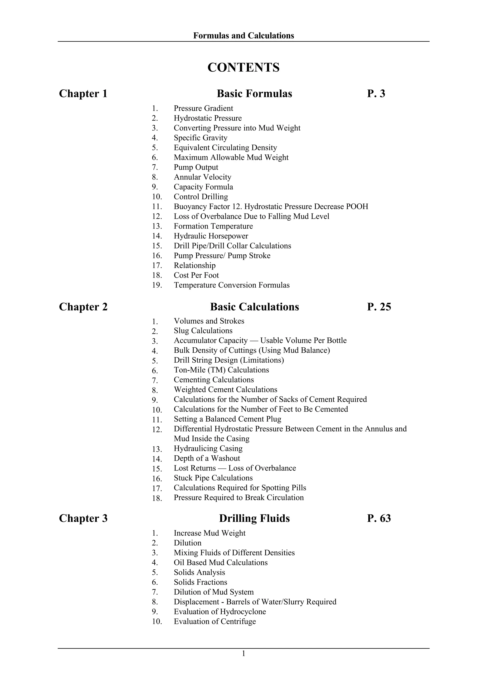 Drilling FORMULAS commonly used in oil and gas | PDF
