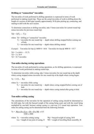 Drilling FORMULAS commonly used in oil and gas | PDF