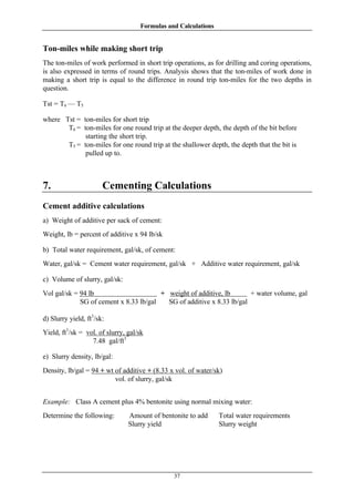Drilling FORMULAS commonly used in oil and gas | PDF