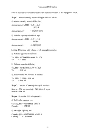 Drilling FORMULAS commonly used in oil and gas | PDF