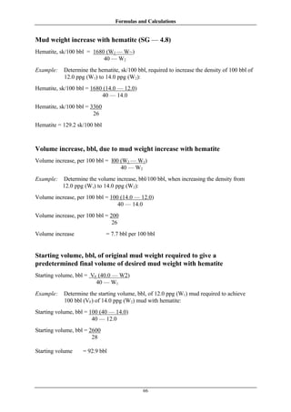 Drilling FORMULAS commonly used in oil and gas | PDF