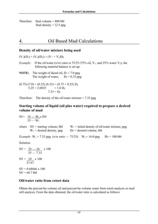 Drilling FORMULAS commonly used in oil and gas | PDF