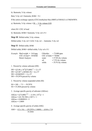 Drilling FORMULAS commonly used in oil and gas | PDF