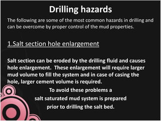 Drilling hazards dependent on mud control masoom | PPT