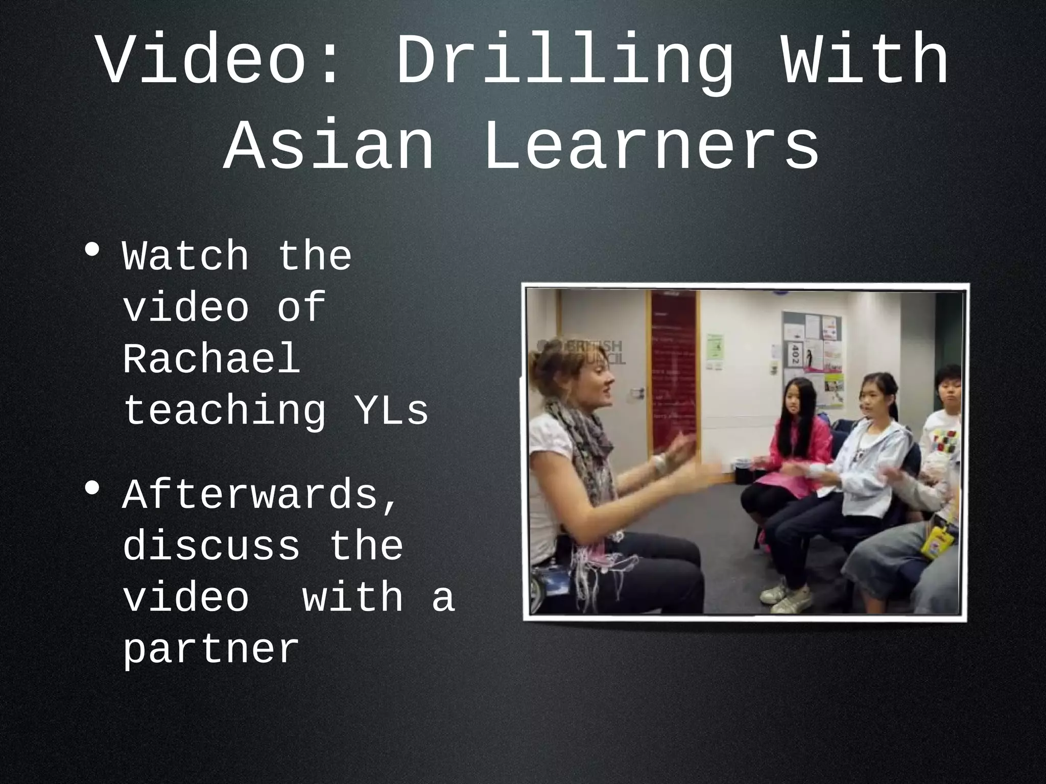 Drilling in the classroom | PPT