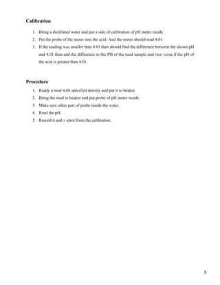Drilling Lab - pH Meter Measurement | PDF