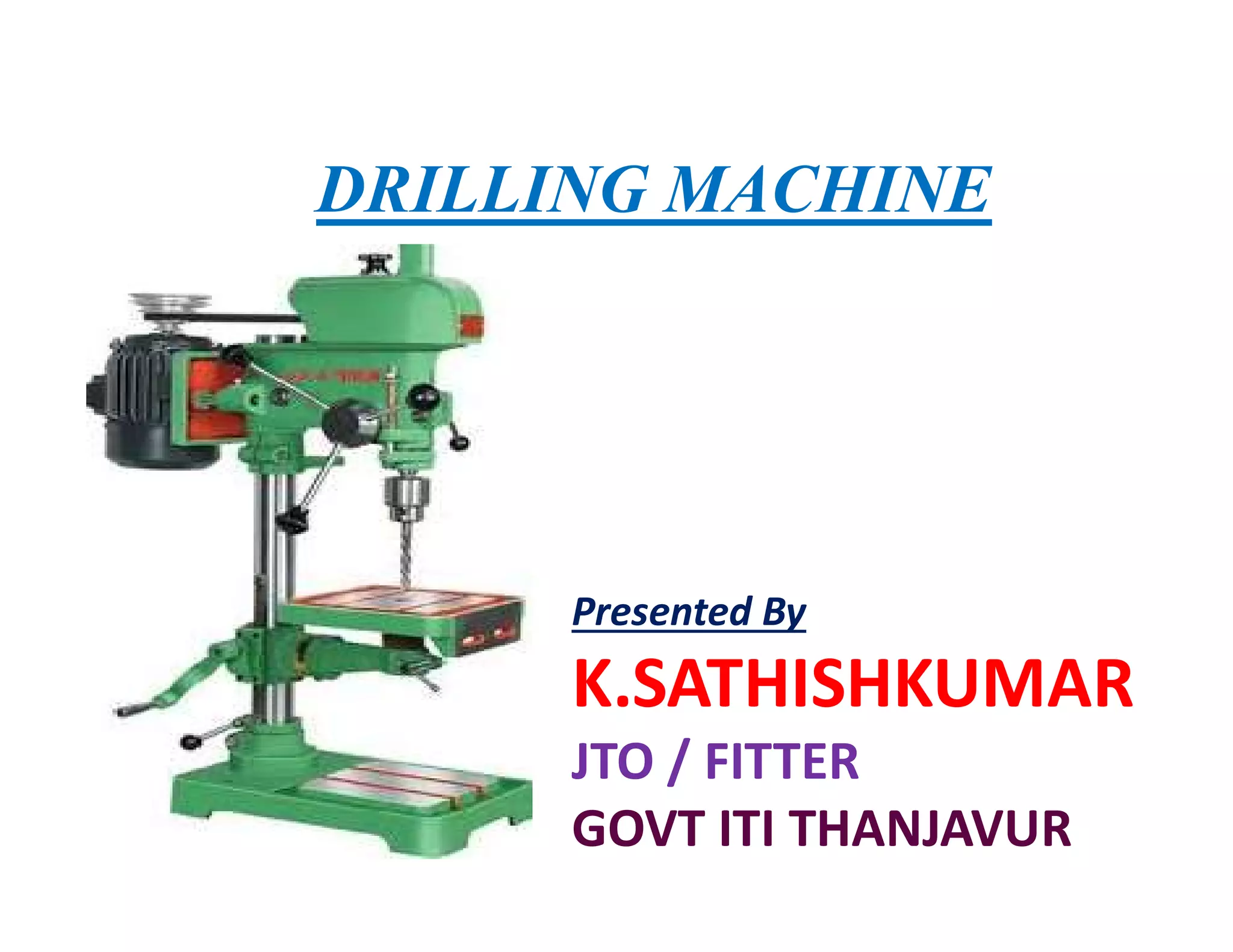Drilling machine classifications | PDF