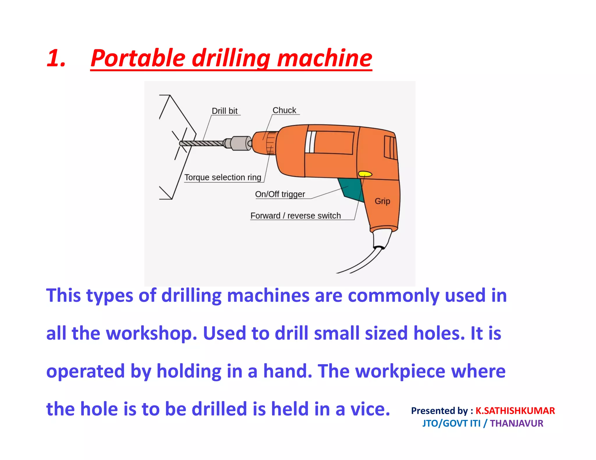 Drilling machine classifications | PDF