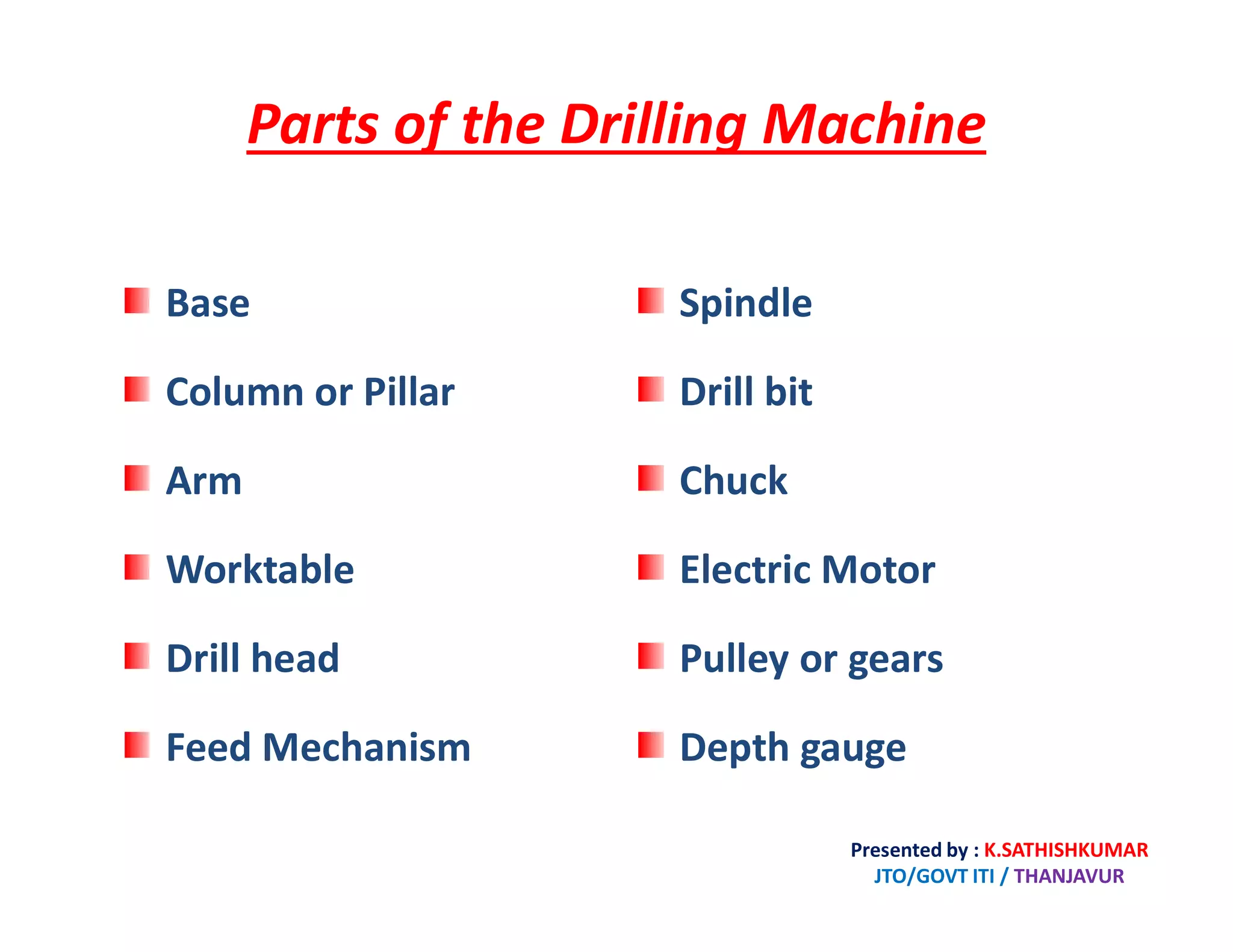 Drilling machine classifications | PDF