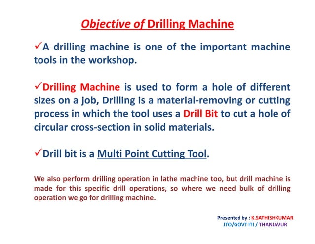 Drilling machine classifications | PDF