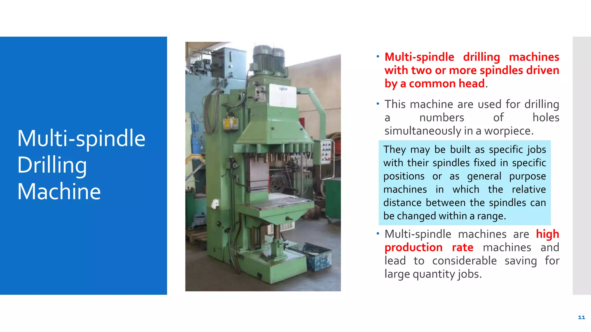 Drilling machines and operations | PPTX