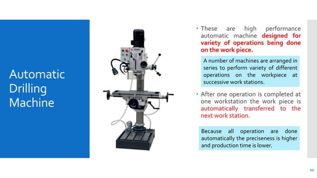 Drilling machines and operations | PPTX