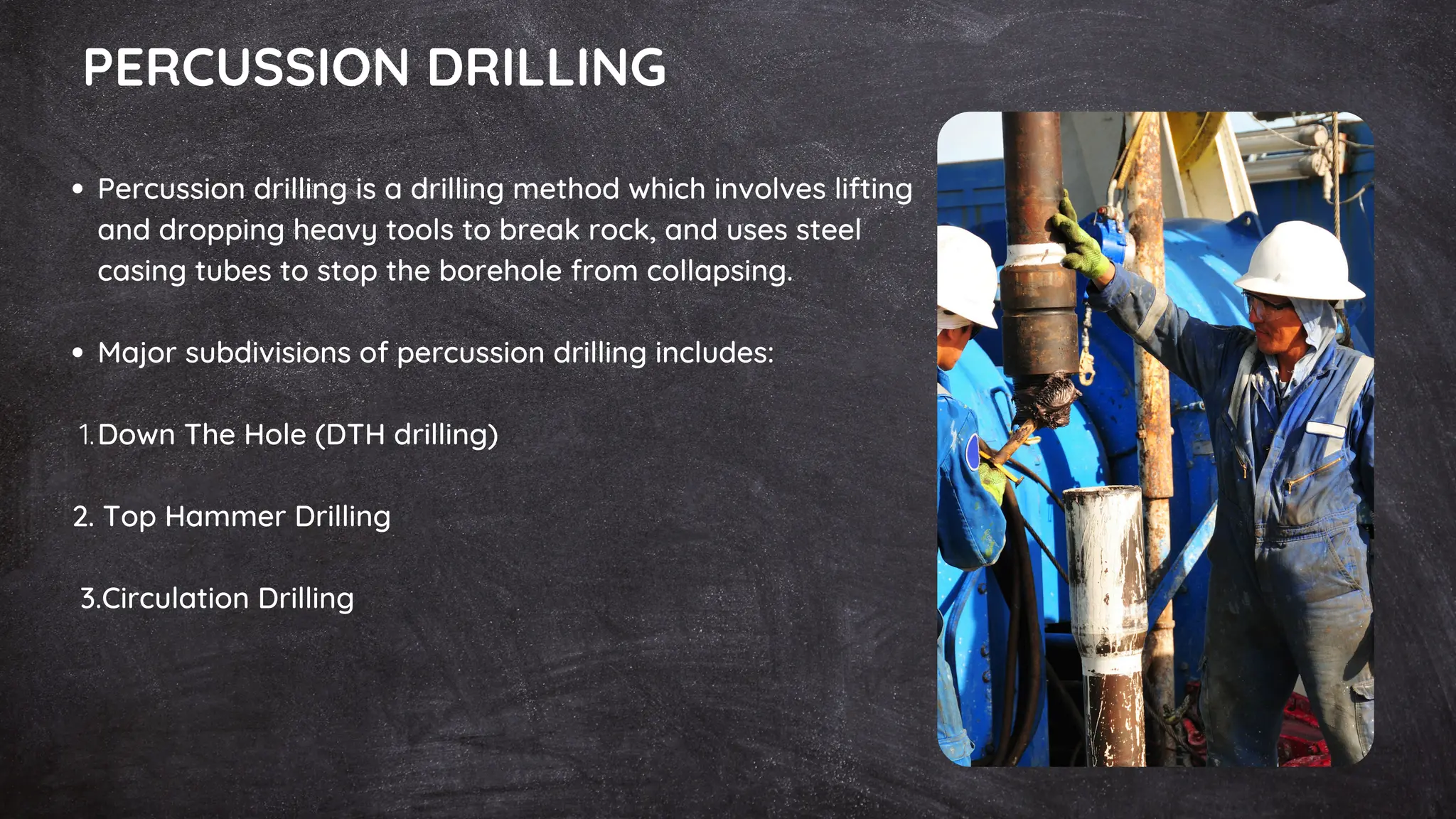 Drilling Methods , Rotary Drilling , Percussion Drilling, Diamond ...