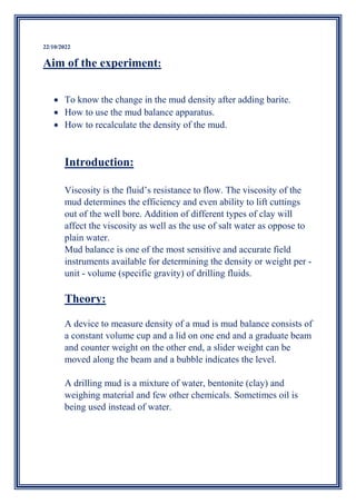 Drilling mud density by mud balance.docx