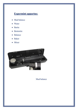 Drilling Mud Density By Mud Balance Docx