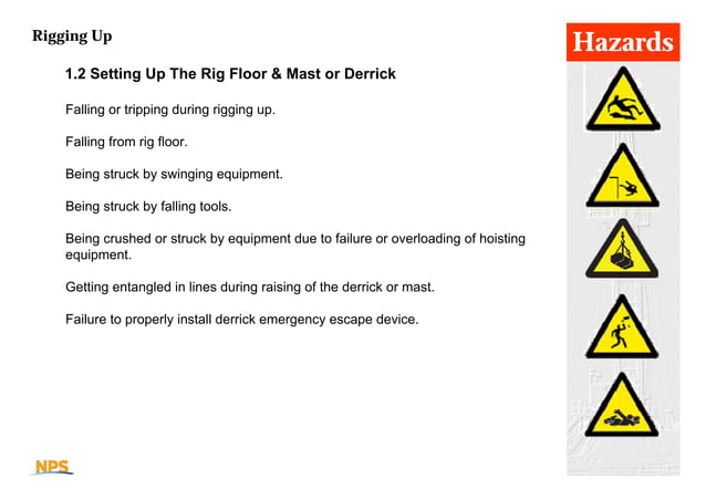 Drilling Operations hazards.pdf | First Aid | Injuries