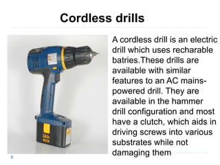 Portable Electric Drill Definition