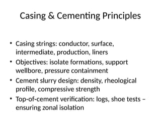 presentation on basic drilling principles | PPTX
