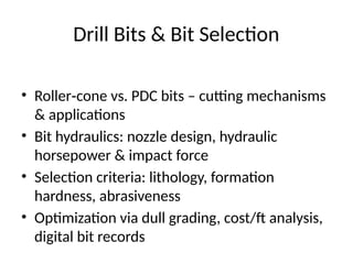 presentation on basic drilling principles | PPT