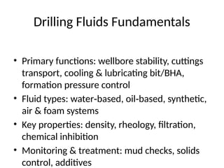 presentation on basic drilling principles | PPTX