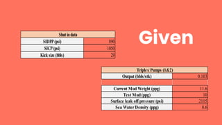 Drilling Subsea Calculation | PPTX