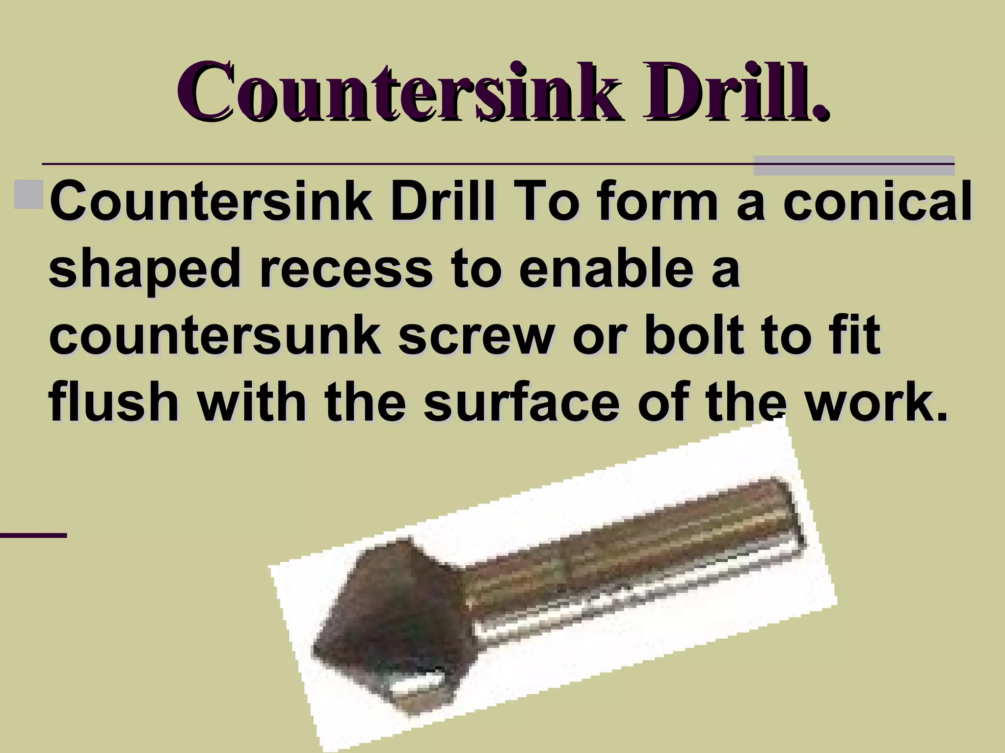 Drilling & reaming | PPT